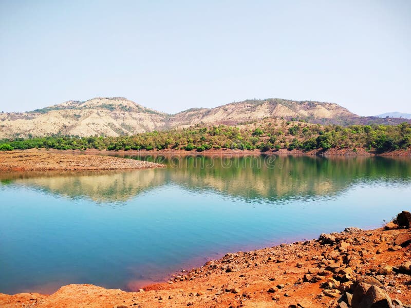 Mountain Backwater on a Stream among the Waves in Tropical Jungle on ...