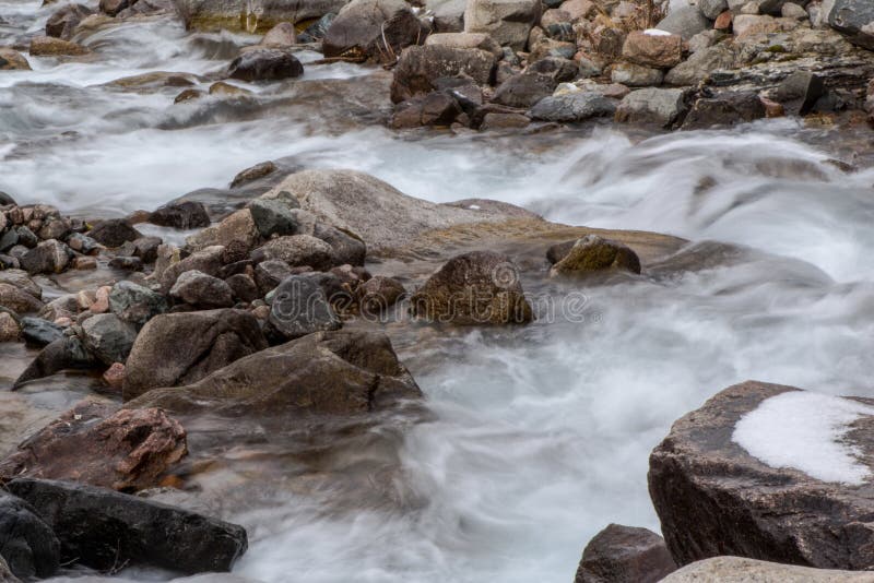 Mountain river, close-up stock photo. Image of view - 161844046
