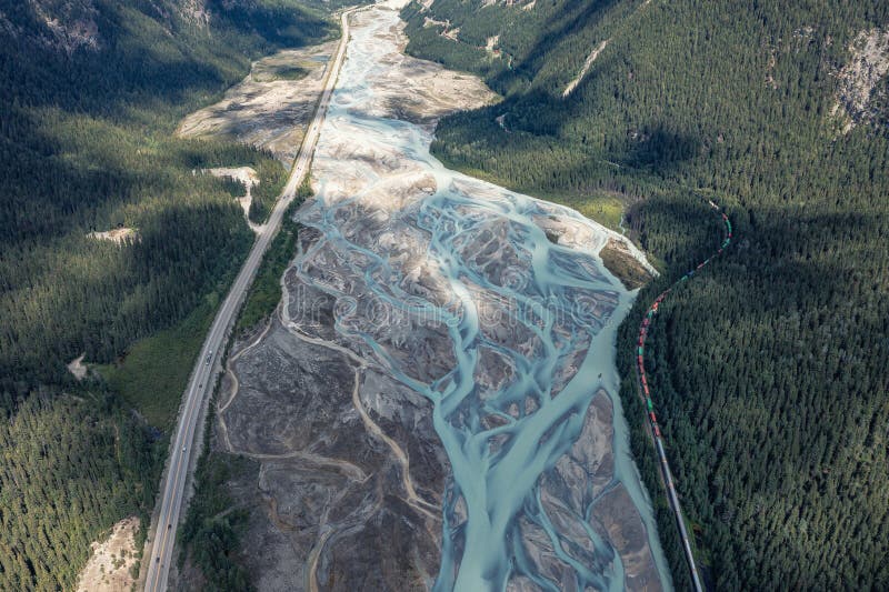 Mountain River Flowing through Forest during Flash Flood from Mountains ...