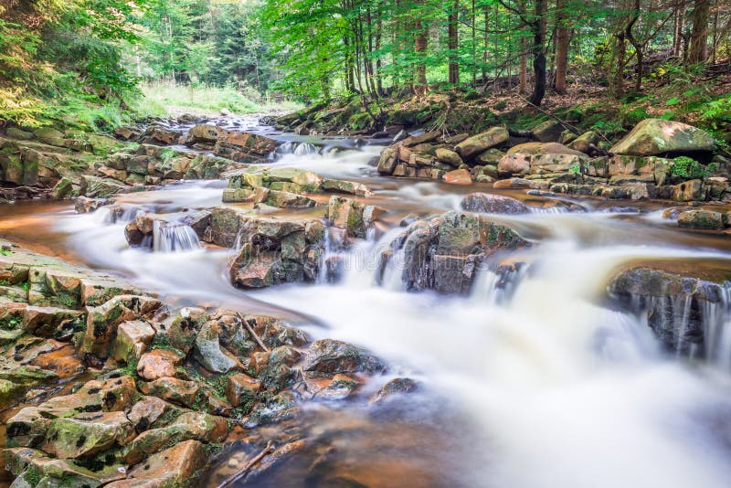 Mountain River Full of Clean Water Stock Image - Image of cascade ...