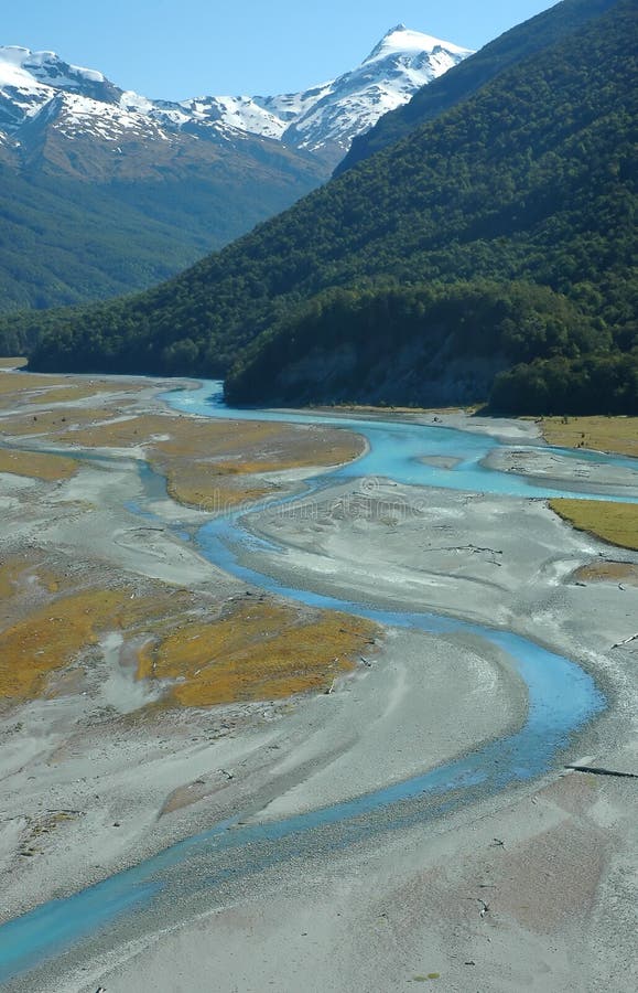 Mountain River High Position View Stock Image - Image of colorful ...