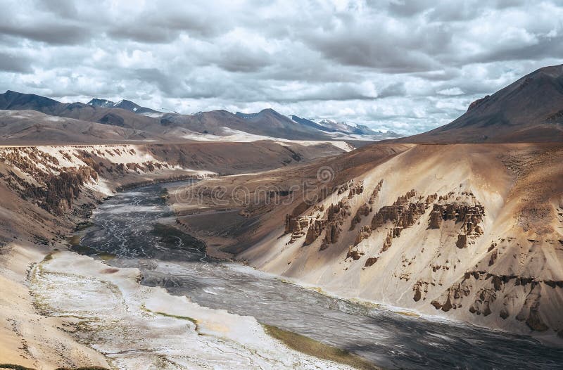 Mountain River in Himalayas , India Stock Photo - Image of indian ...