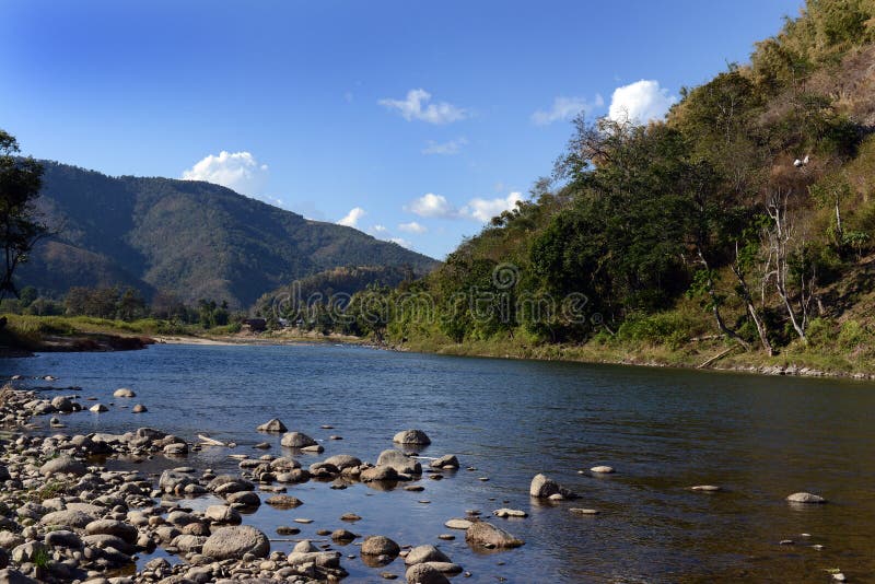 Mountain River stock photo. Image of asia, plants, river - 36776056
