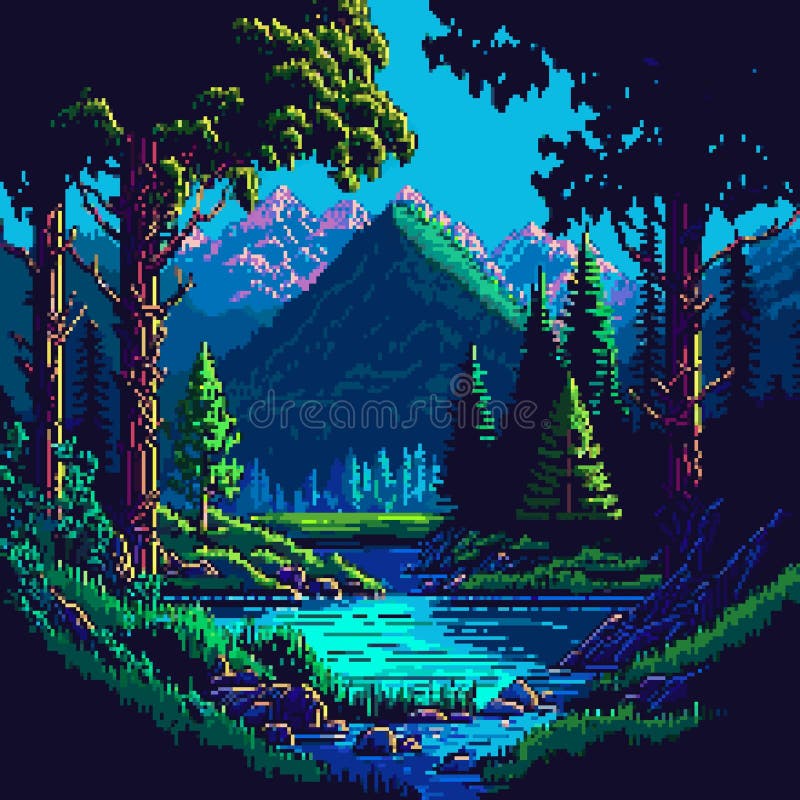 Pixel River Stock Illustrations – 876 Pixel River Stock Illustrations ...
