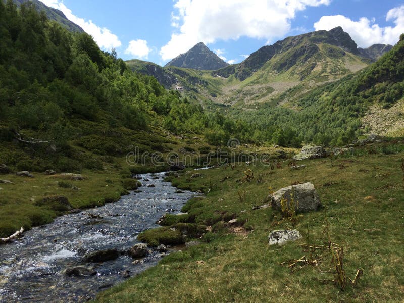 Mountain River. Mountain Landscape Stock Photo - Image of beautiful ...