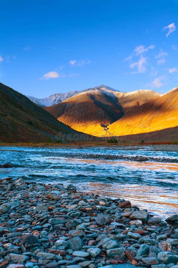 Mountain river pebble stock photo. Image of landscape - 35176248