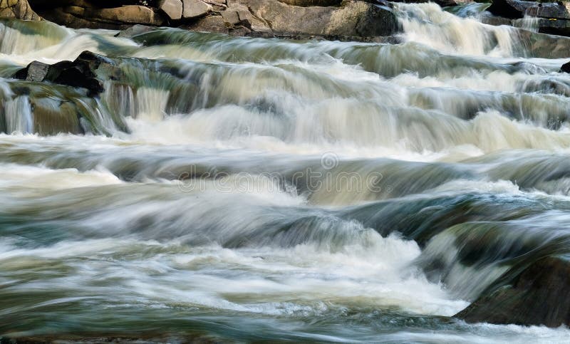 Mountain River Prut in the Carpathians Cascading Over Rocky Steps ...