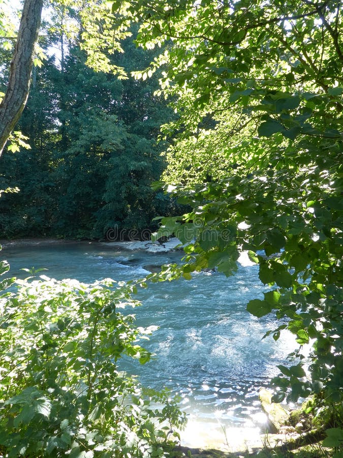 Mountain river. Pure water stock image. Image of environment - 234972531