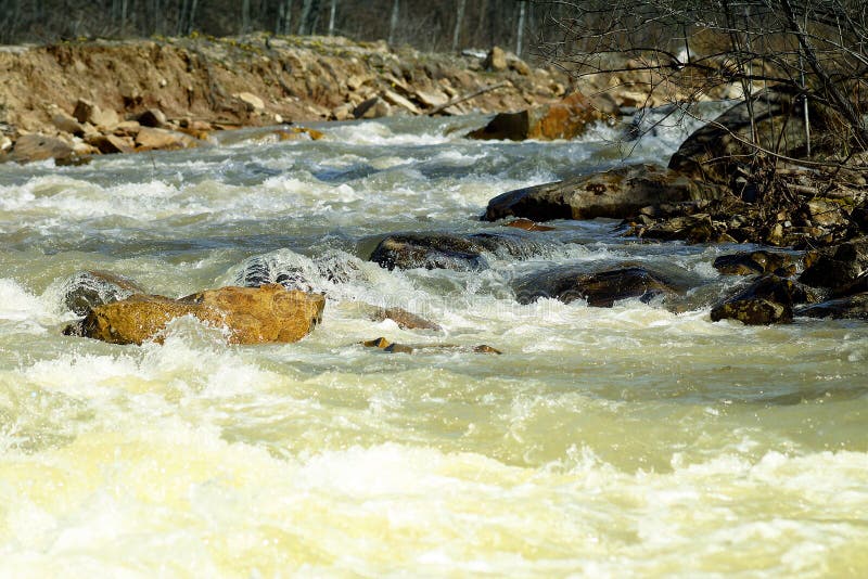 Mountain River in the Spring Stock Image - Image of view, nature: 72093165