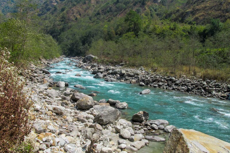 Mountain River Stream in a Canyon Gorge Stock Photo - Image of nature ...