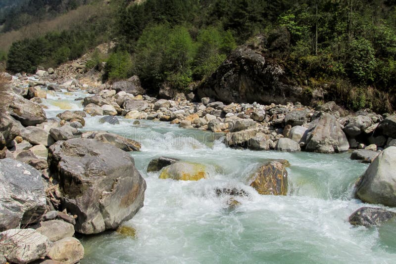 Mountain River Stream in a Canyon Gorge Stock Photo - Image of river ...