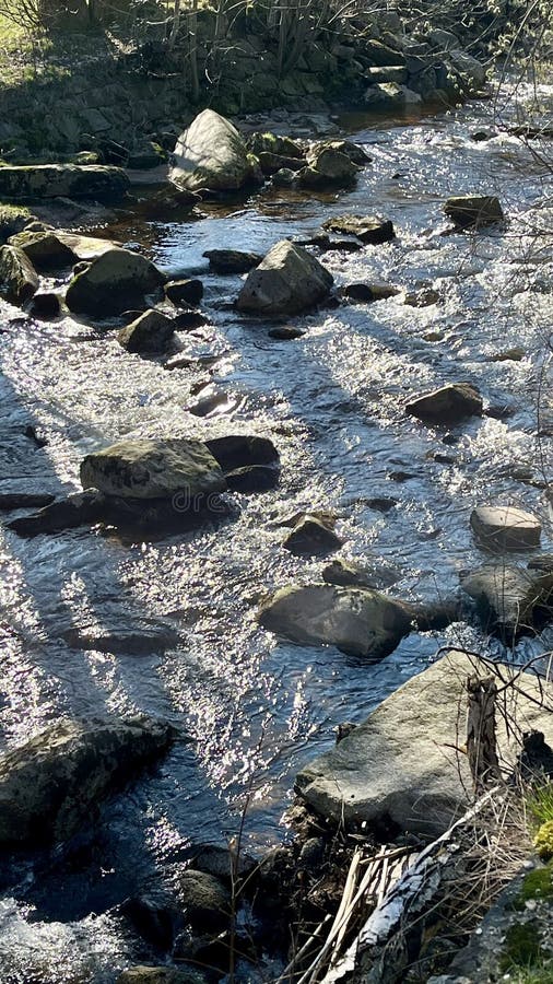 Mountain River, Stream of Water Flowing through a Mountain Village in ... Mountain River, Stream of Water Flowing through a Mountain Village in ...