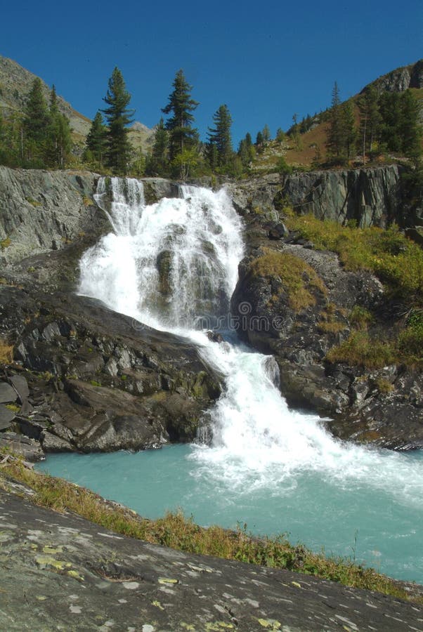 Mountain River with the Thresholds Stock Image - Image of nature ...
