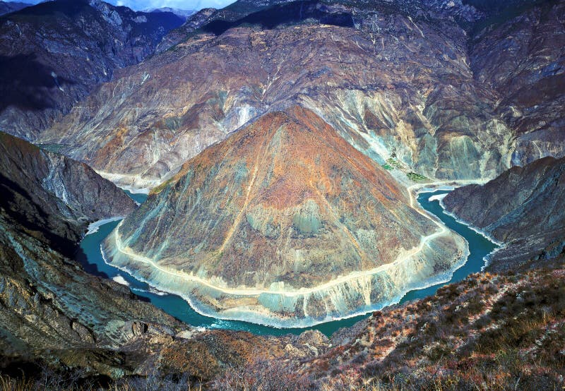 Mountain and rivers stock photo. Image of river, yangtze - 8473286