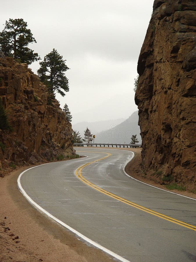 Mountain Road stock photo. Image of vision, guard, visibility - 67872