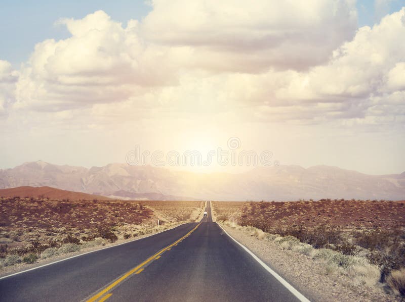 Road Through Arizona Desert Stock Image - Image of america, road: 8125245