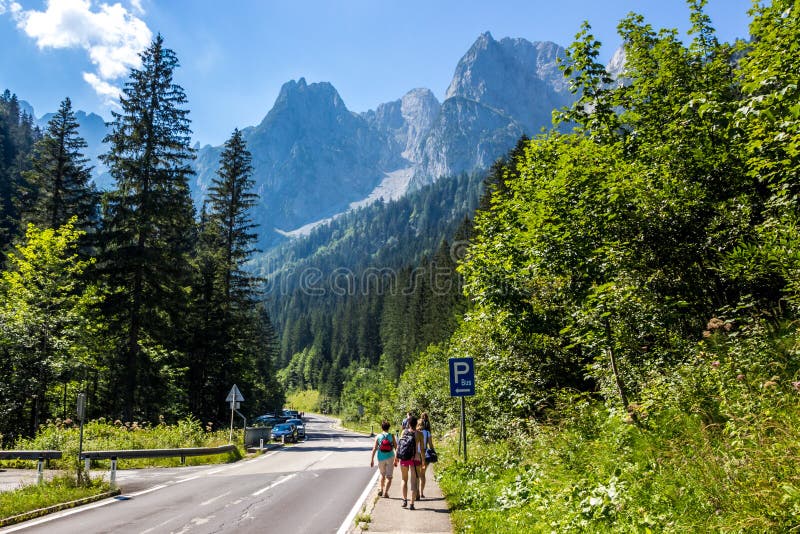 Summer in Austrian Alps editorial image. Image of abyss - 195832430