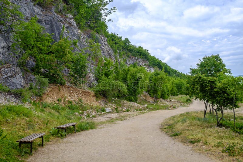 Mountain Road To the Cave 1 Stock Photo - Image of direction, limestone ...