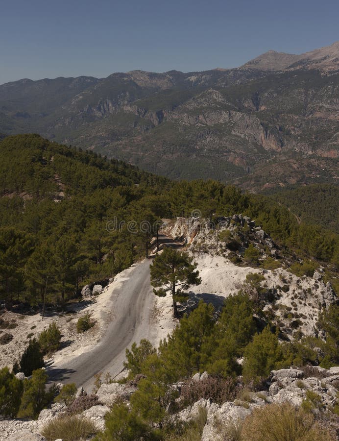 Mountain road in Turkey stock image. Image of emptiness - 49315771