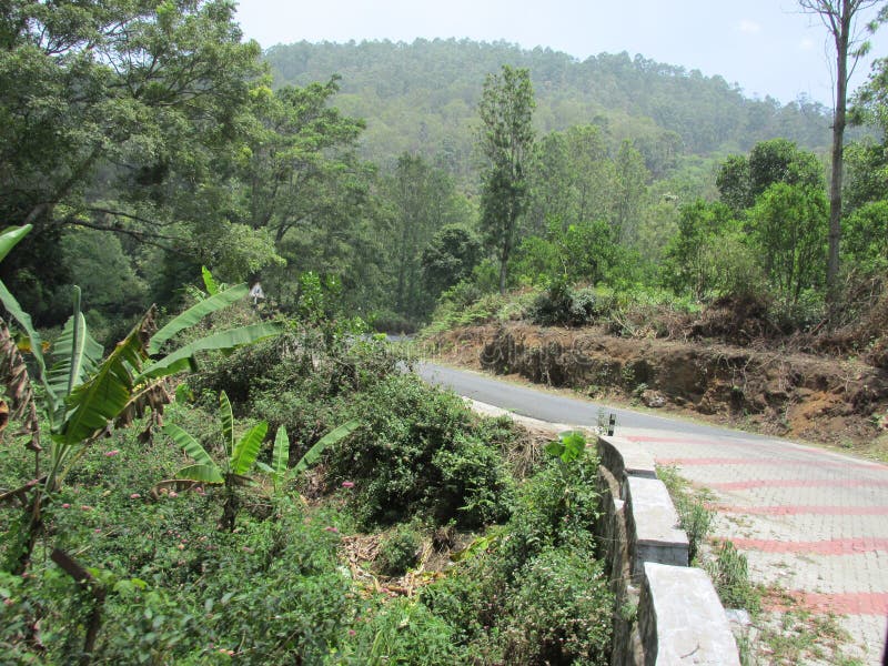 Mountain Road View Nice Looking Stock Image - Image of looking ...