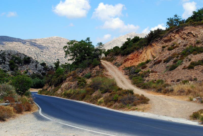Mountain roads stock photo. Image of crete, vacation - 46148778