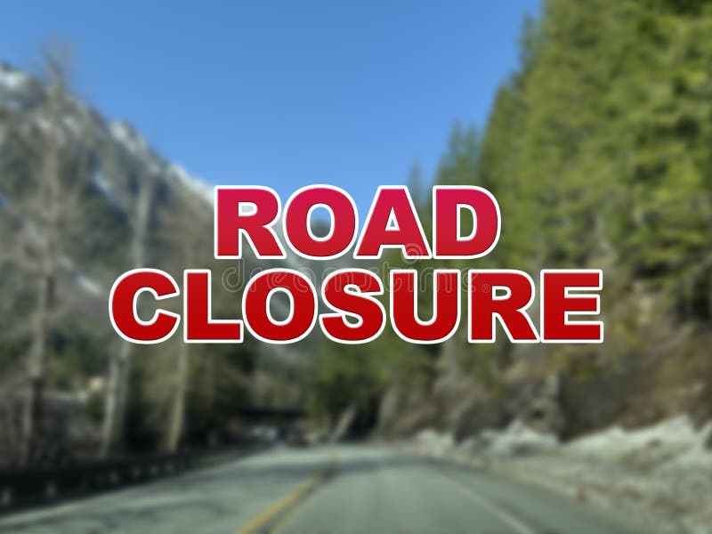 Road Closure Active Warning Sign Stock Image - Image of tauranga, time ...