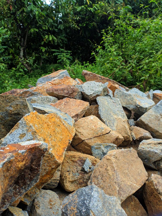 Mountain Rock that Can Be Used To Make Building Foundations Stock Photo ...