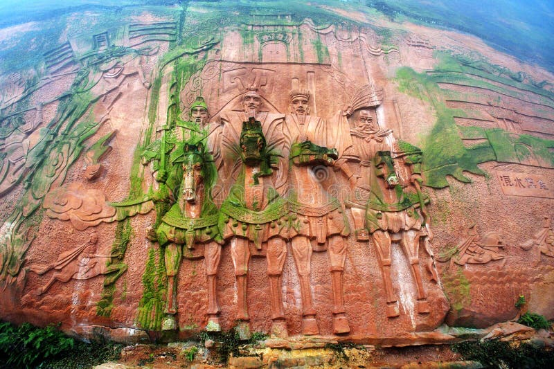 Mountain Rock Carvings Portrait Picture. Image: 8422838