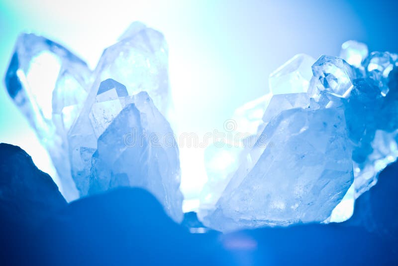 Rock crystal quartz stock photo. Image of gemstone, natural - 12695796