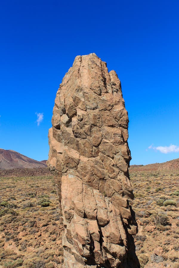 Mountain / Rock in Desert Landscape Stock Photo - Image of geological ...