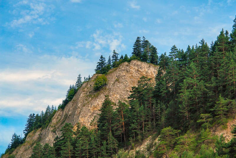 Mountain rock. stock photo. Image of rock, forrest, hill - 69846176