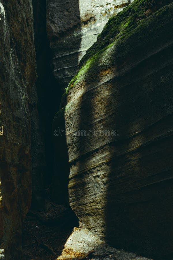 Mountain Rocks Lit by the Sun Stock Photo - Image of wallpaper, high ...