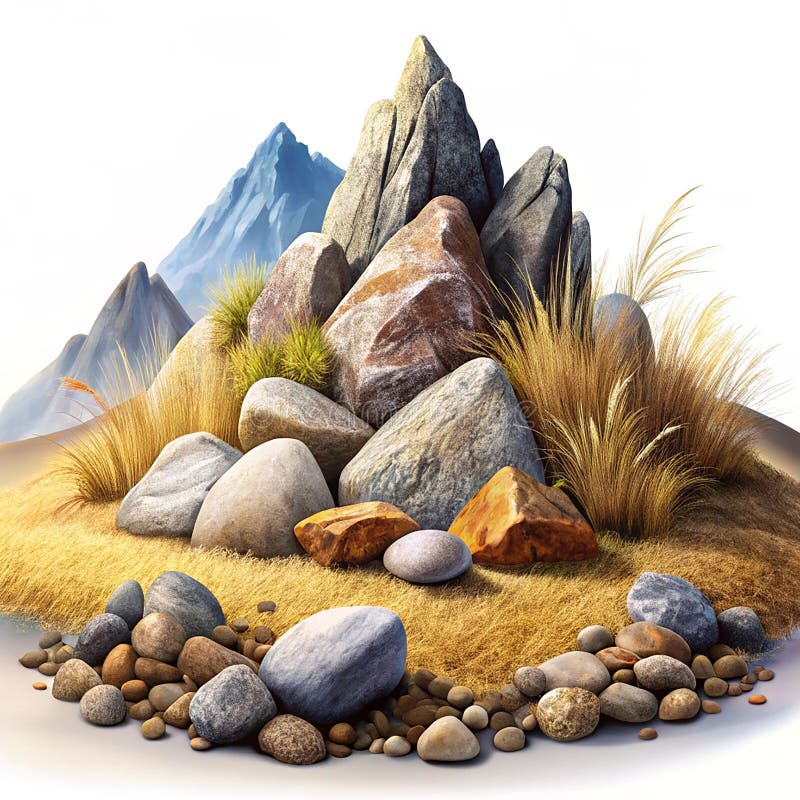 Mountain rocks stock illustration. Illustration of rocks - 361612236
