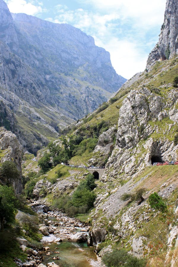 Mountain Rocks with a Small River Stock Image - Image of small, rocks ...