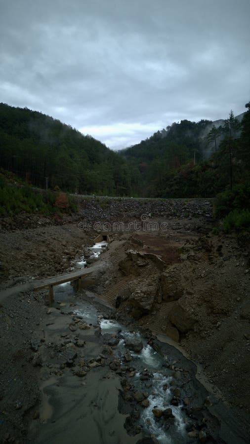 Mountain Rocky Landscape Drone View Stock Image - Image of dramatic ...