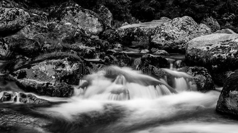 Mountain Rocky River Flow. Long Exposure Shot Stock Image - Image of ...