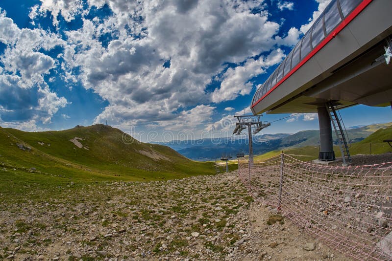 Mountain Ropeway in Georgia Stock Image - Image of caucasian, piste ...