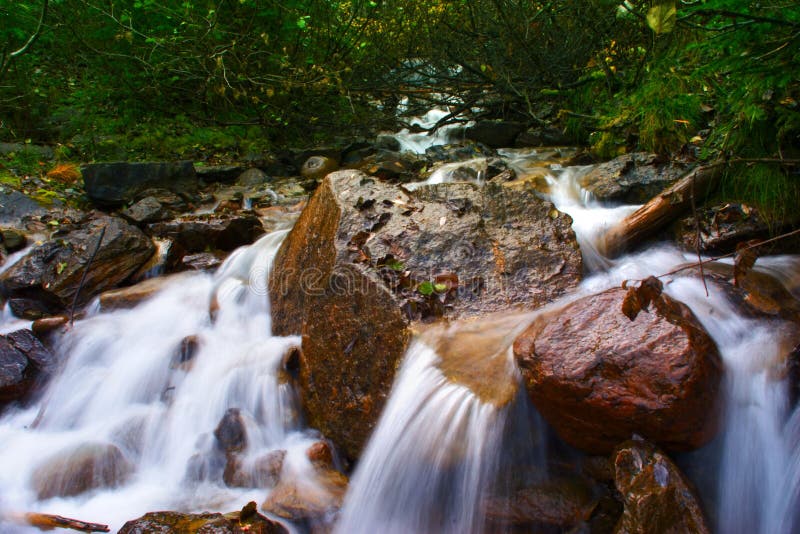 Mountain Runoff stock photo. Image of waterfall, mountain - 415354