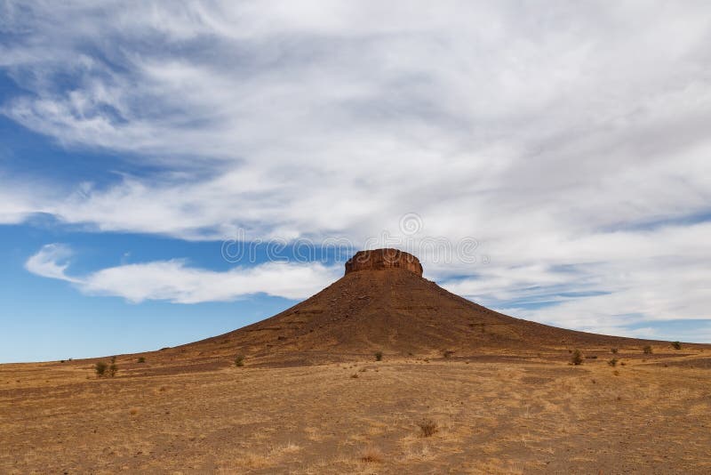 Mountain in the Sahara Desert Stock Image - Image of sahara, tourism ...