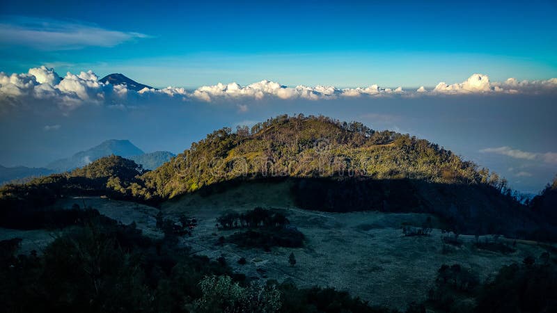 Mountain with savana view stock image. Image of terrain - 296232077
