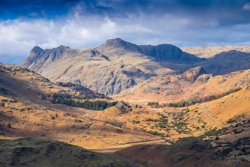 Mountain scene stock image. Image of cumbrian, mountain - 51940241