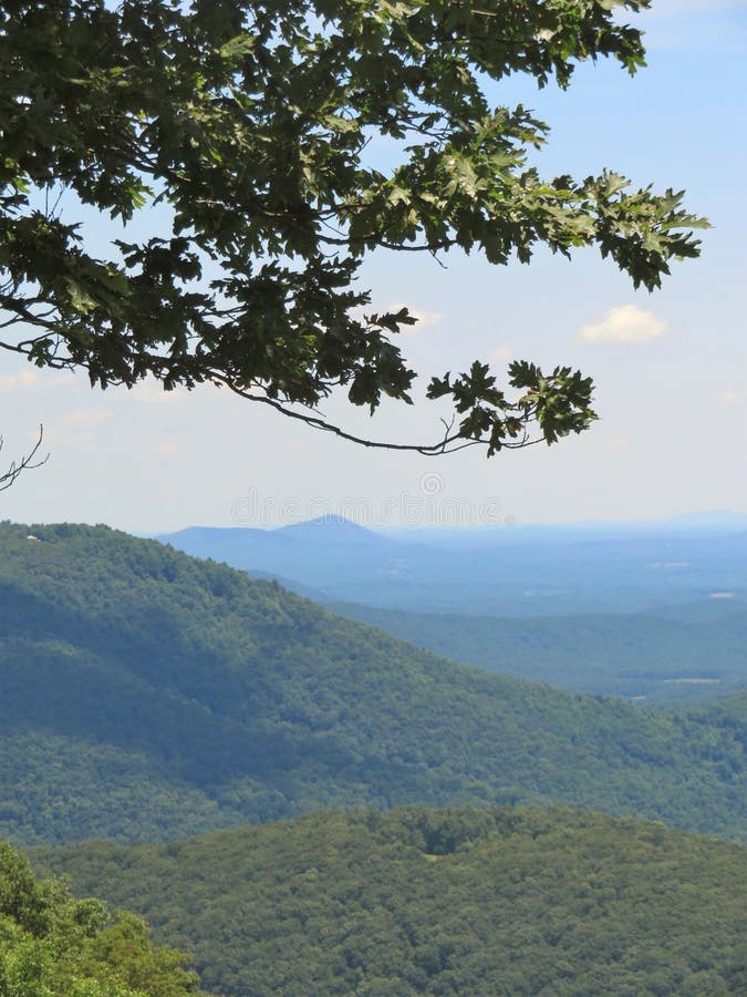 Mountain Scenery Along the Blue Ridge Parkway Stock Image - Image of ...
