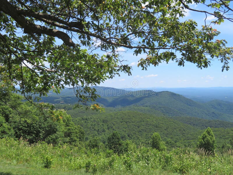 Mountain Scenery Along the Blue Ridge Parkway Stock Photo - Image of ...