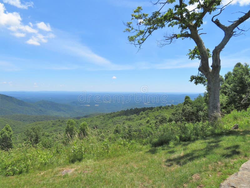Mountain Scenery Along the Blue Ridge Parkway Stock Photo - Image of ...