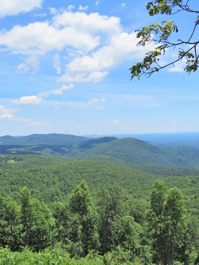 Mountain Scenery Along the Blue Ridge Parkway Stock Photo - Image of ...