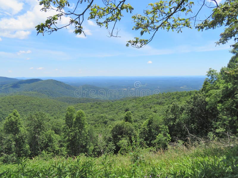 Mountain Scenery Along the Blue Ridge Parkway Stock Image - Image of ...