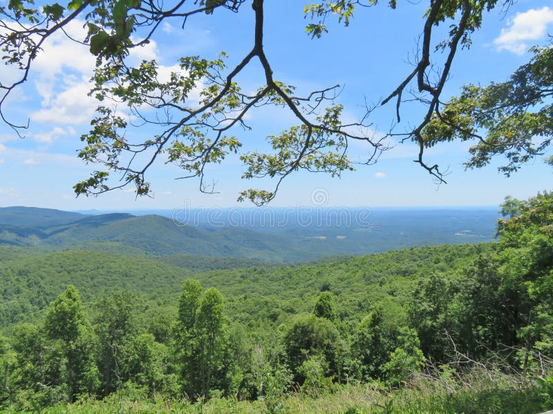 Mountain Scenery Along the Blue Ridge Parkway Stock Image - Image of ...