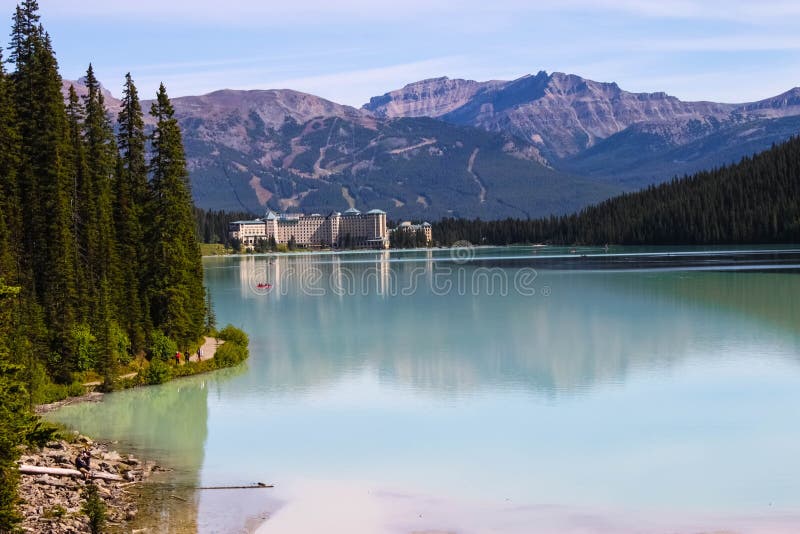 Mountain Scenery in Banff National Park Stock Image - Image of blue ...