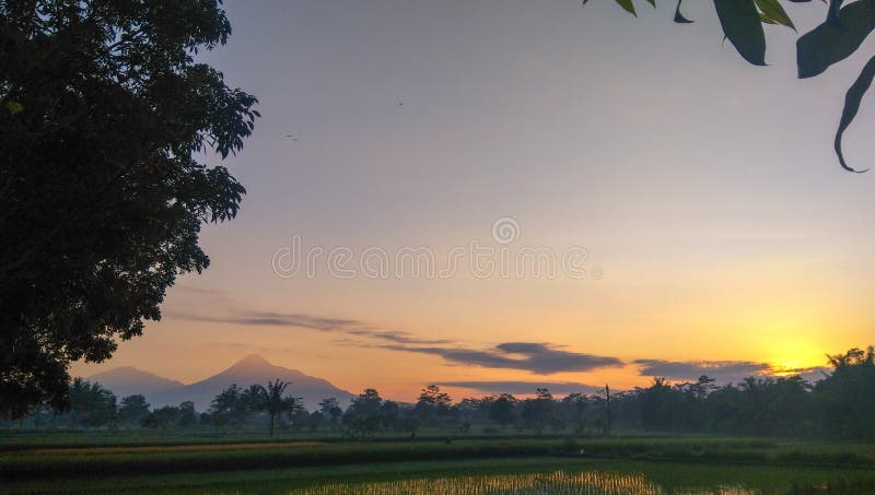 The Mountain Scenery in the Morning Stock Photo - Image of scenery ...