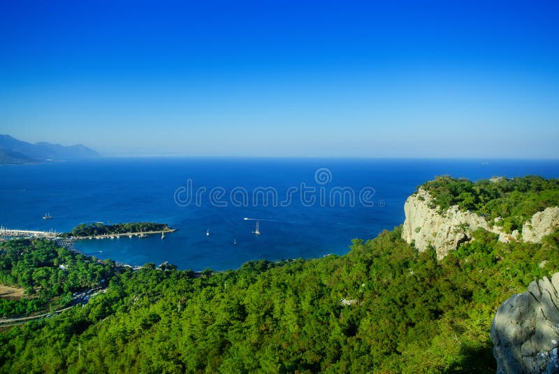 Mountain and sea stock image. Image of islands, cloud - 28070701